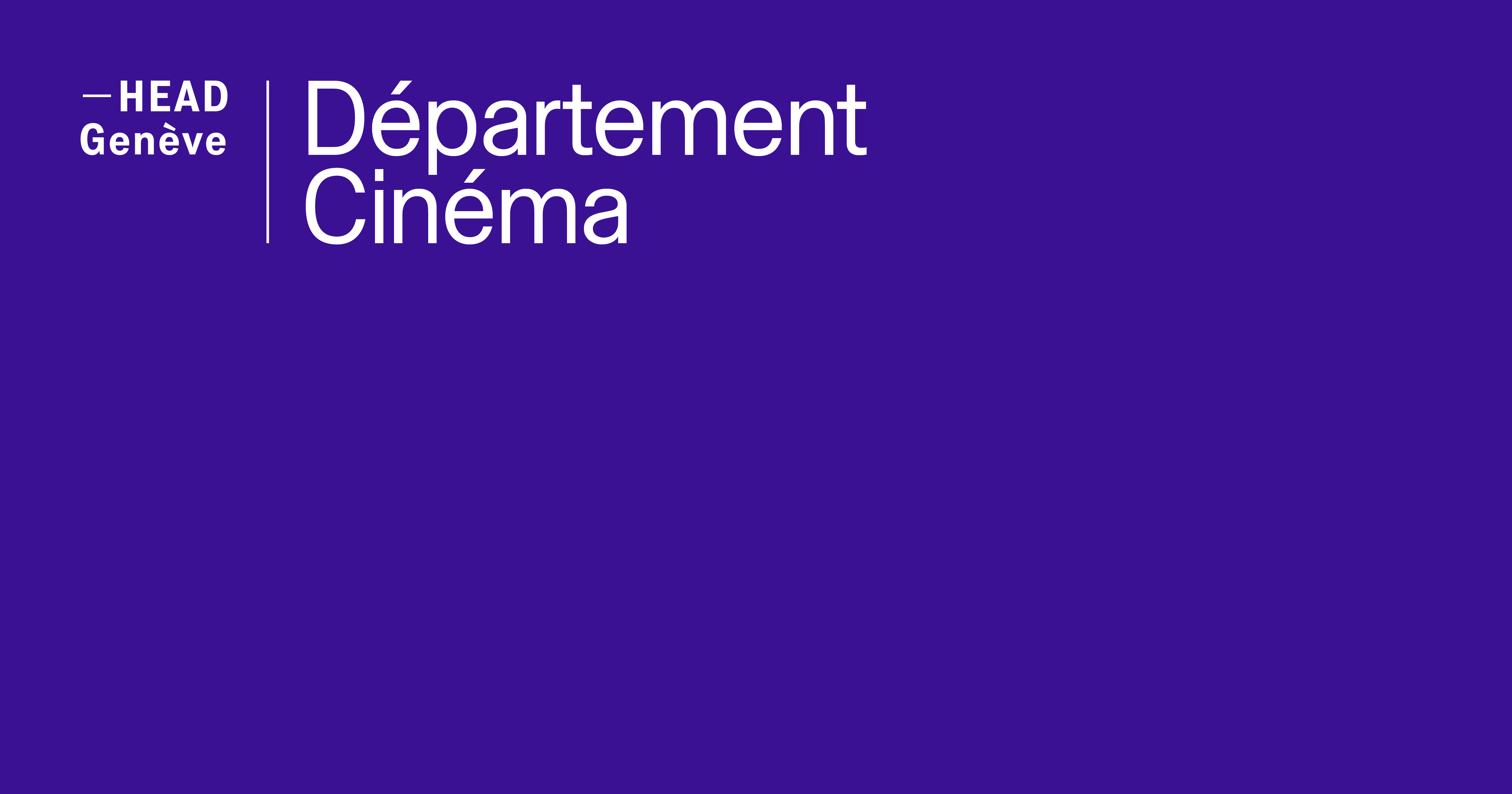 Cinema Department | Present Speculations/Black Futures